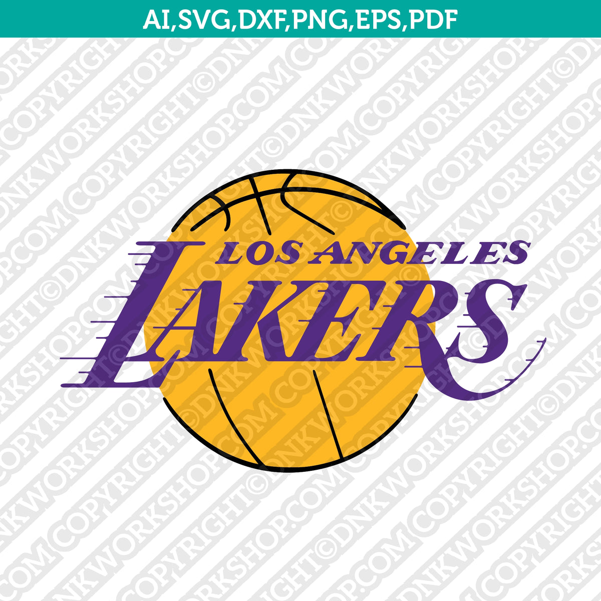 Los Angeles Lakers Logo SVG | NBA Vector Files for Cricut – DNKWorkshop
