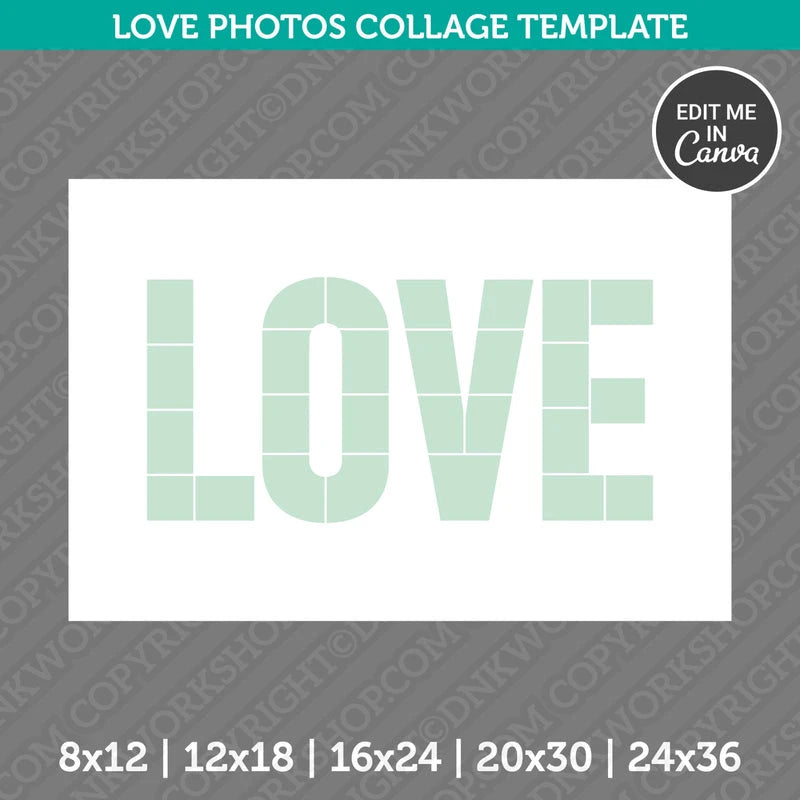 Love Photos Collage Template – DNKWorkshop