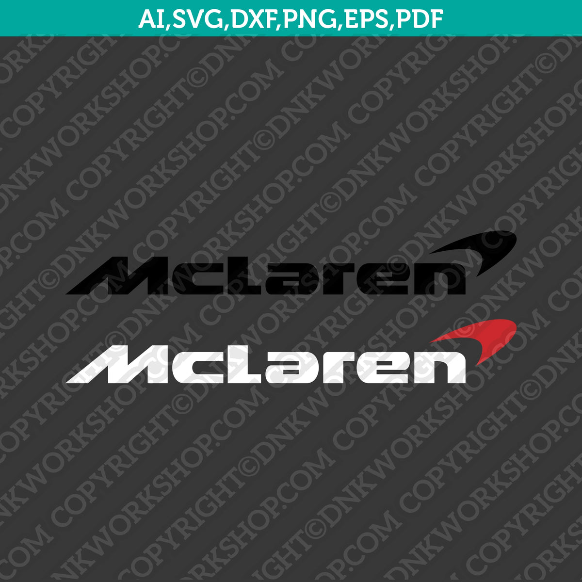McLaren Logo SVG Silhouette Cameo Cricut Cut File Vector Png Eps Dxf ...