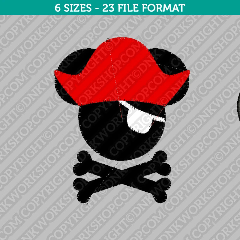 Mickey Mouse Pirate Embroidery Design - 6 Sizes - INSTANT DOWNLOAD ...