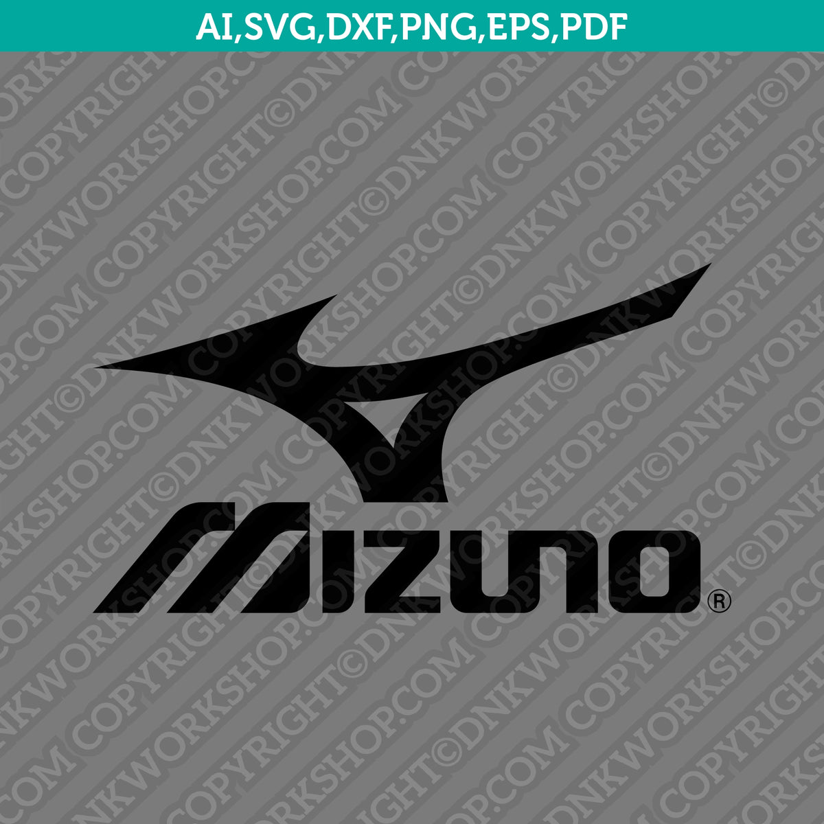 Mizuno Logo SVG | Sportswear Brand Vector Cricut Silhouette – DNKWorkshop