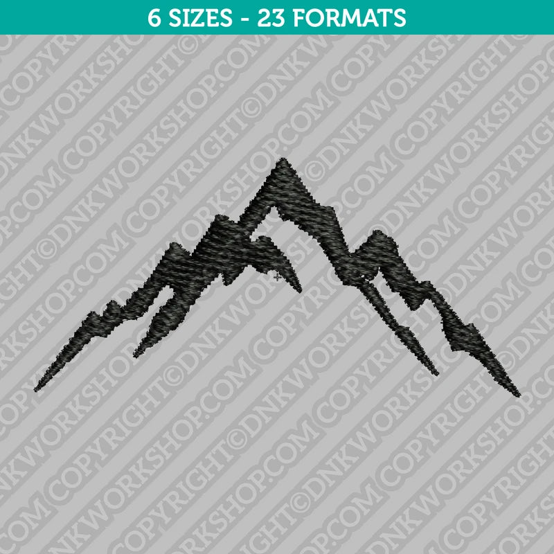 Mountain Machine Embroidery Design - 6 Sizes - INSTANT DOWNLOAD ...
