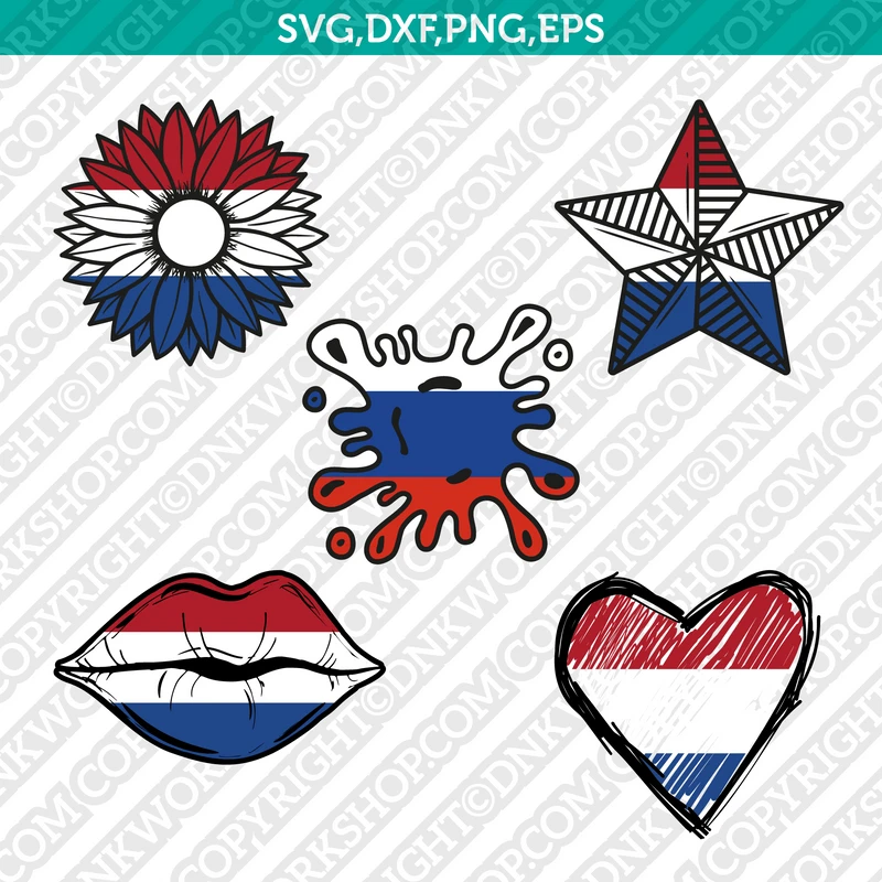 Netherlands Flag SVG Cut File Cricut Silhouette Cameo Clipart Png Eps ...