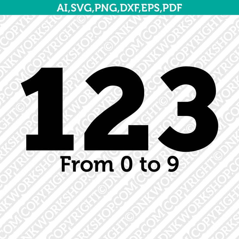 Printable Birthday Numbers SVG Vector Cricut Cut File – DNKWorkshop
