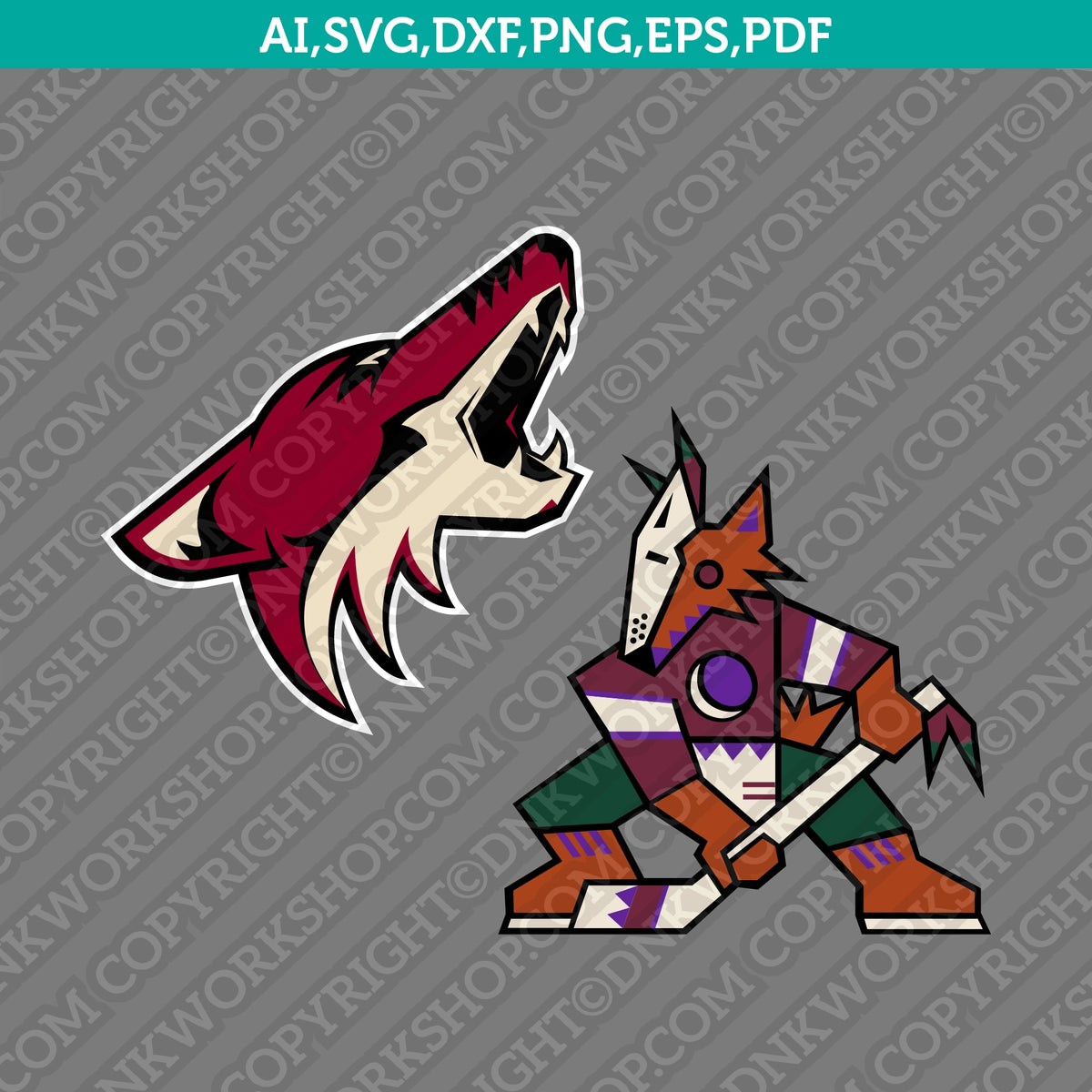 Phoenix Coyotes Logo SVG | SVG DXF EPS PNG AI – DNKWorkshop
