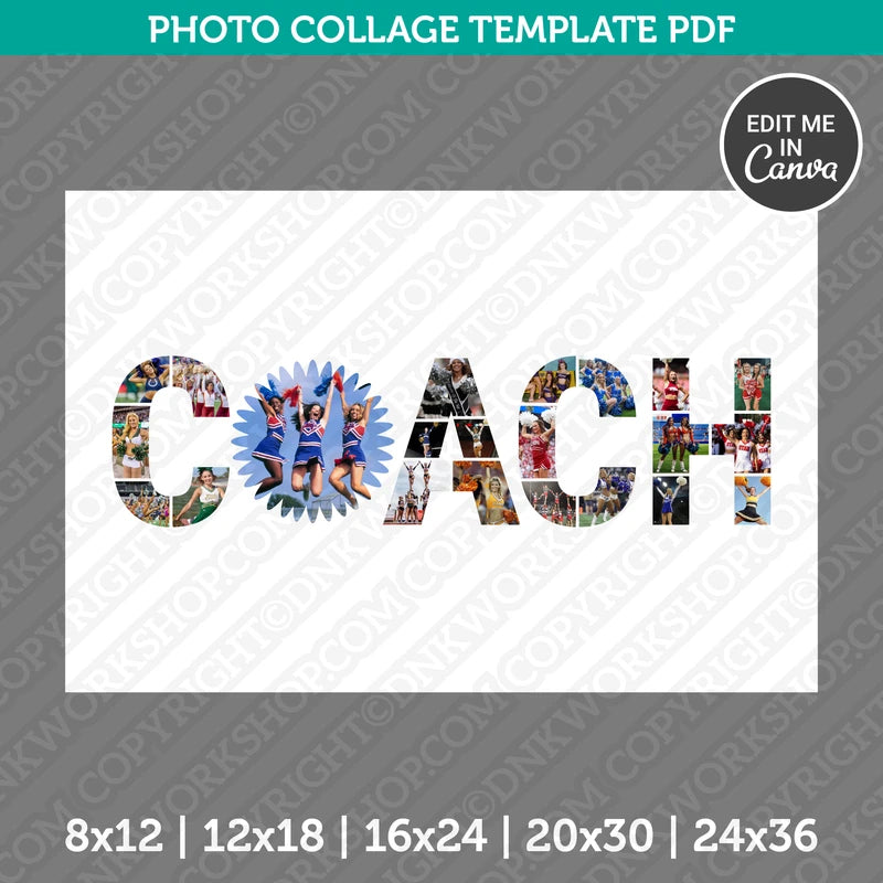 Coach Pom Photo Collage Canva PDF – DNKWorkshop
