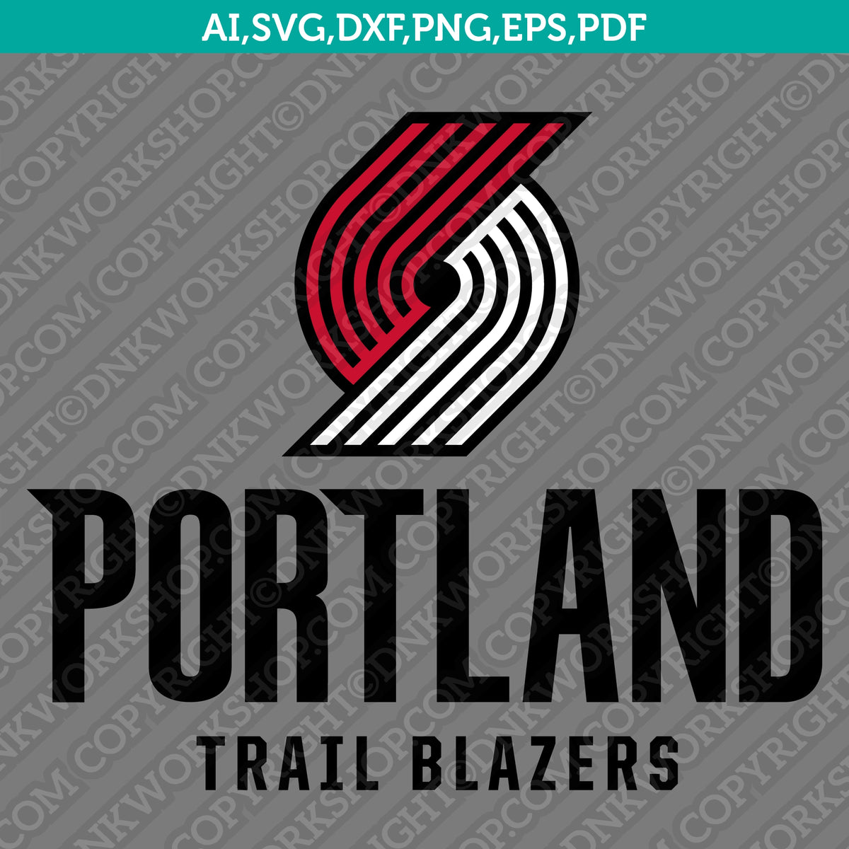 Portland Trail Blazers Logo SVG Bundle | NBA Vector Files for Cricut ...