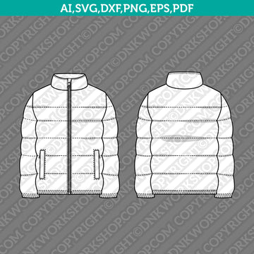 Design Outerwear Like a Pro with the Puffer Jacket SVG CAD Template ...