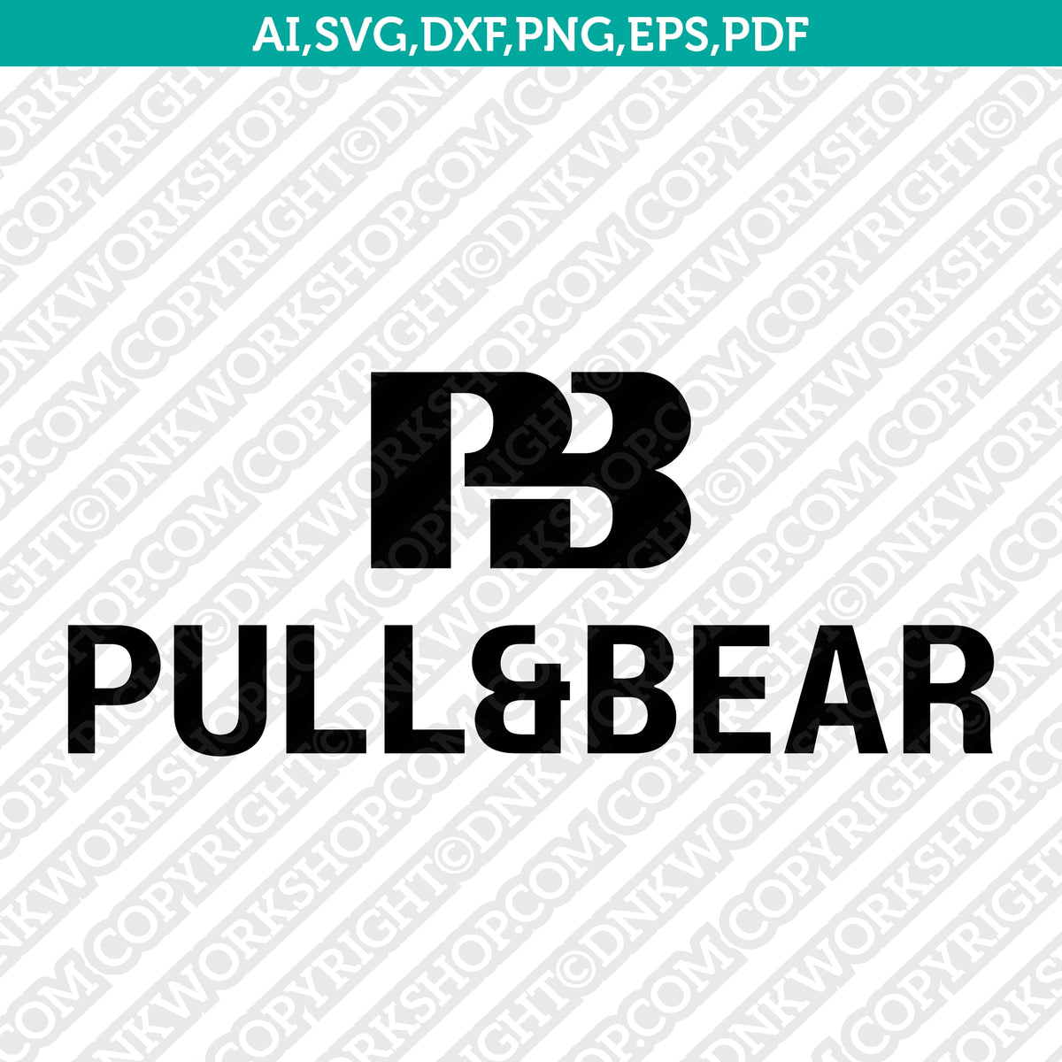 Pull&Bear Logo SVG | Fashion Brand Vector Cricut Silhouette – DNKWorkshop