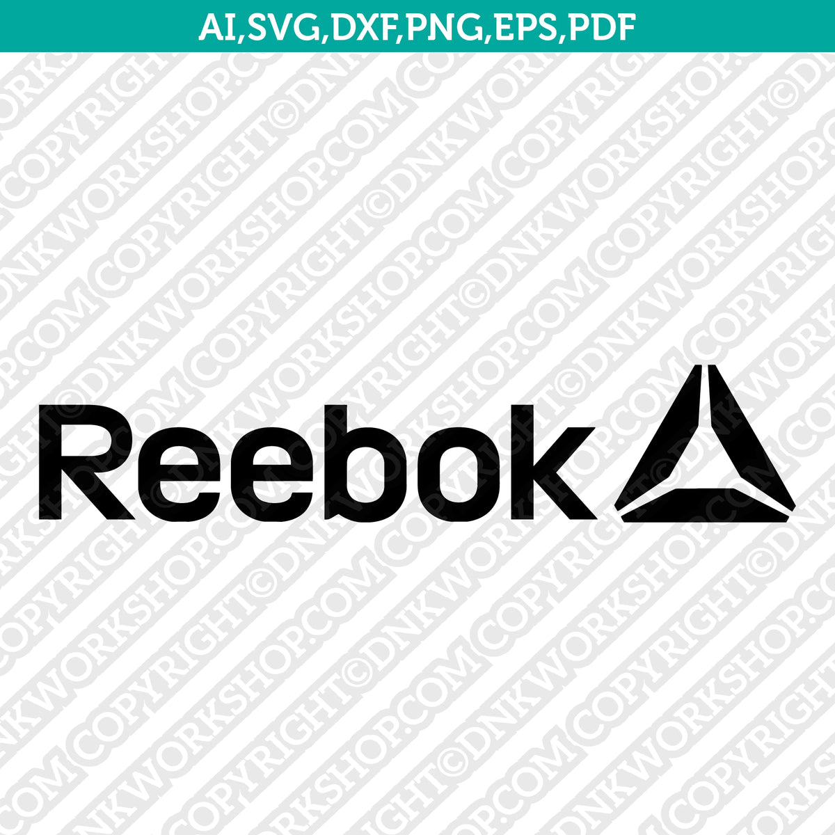 Reebok Logo SVG Silhouette Cameo Cricut Cut File Vector Png Eps Dxf ...