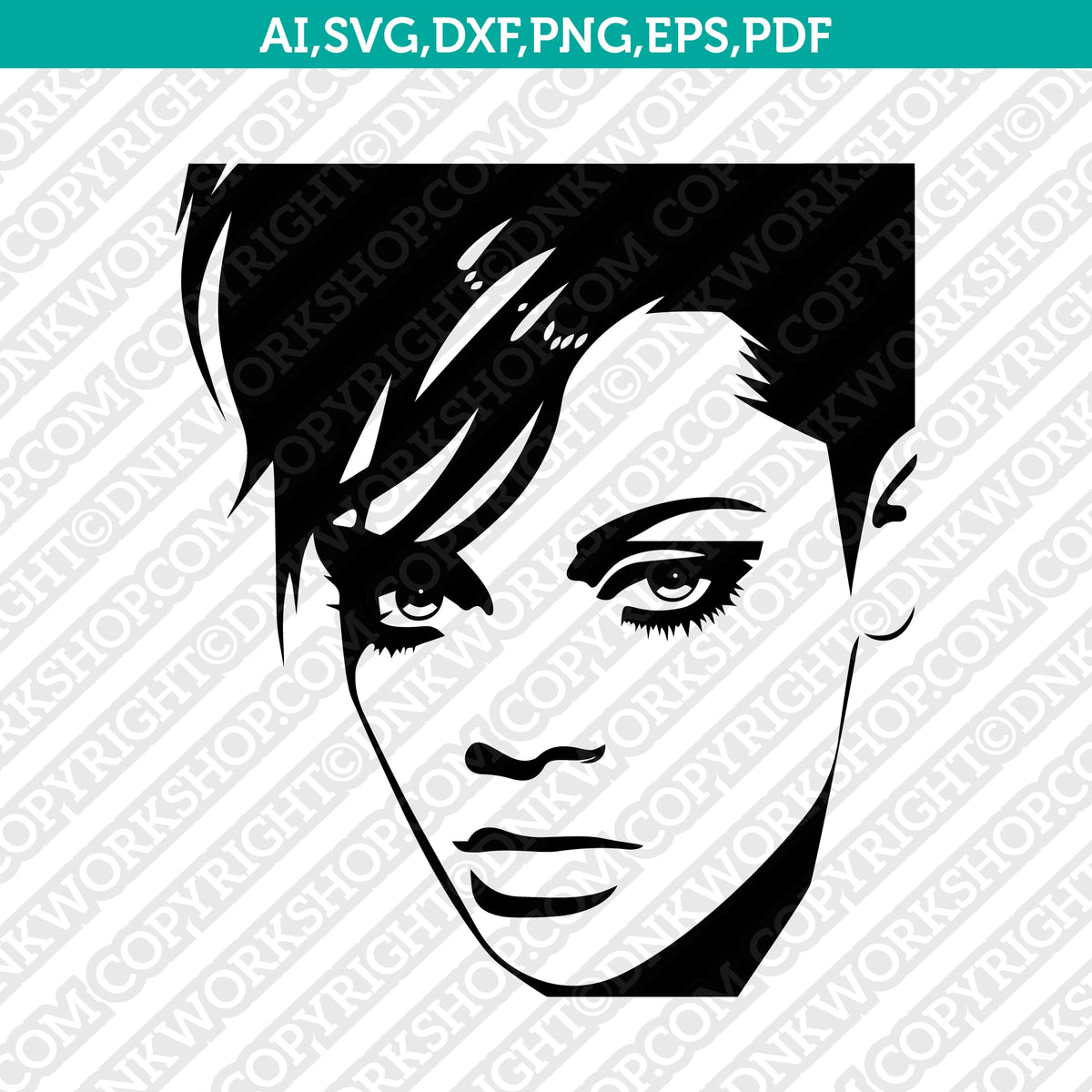 Rihanna SVG Cut File Cricut Clipart Silhouette Png – DNKWorkshop