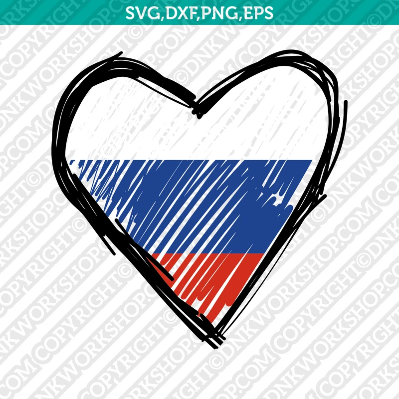 Russia Flag SVG Cut File Cricut Silhouette Cameo Clipart Png Eps Dxf ...