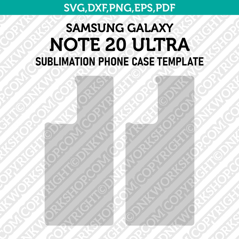 Samsung Galaxy Note 20 Ultra Sublimation Phone Case Template Svg Dxf E ...