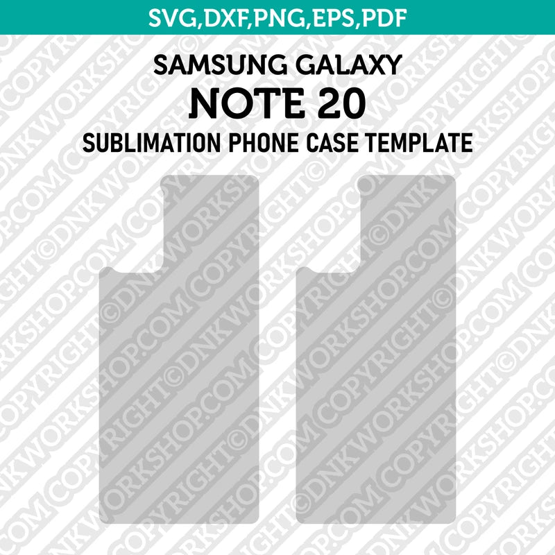 Samsung Galaxy Note 20 Sublimation Phone Case Template Svg Dxf Eps Png ...