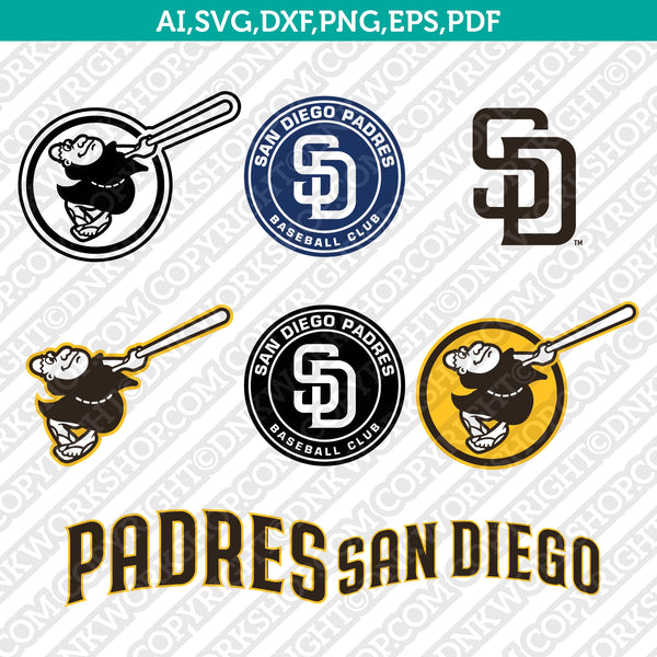 San Diego Padres SVG Vector Logo | Cut Files Cricut Silhouette ...