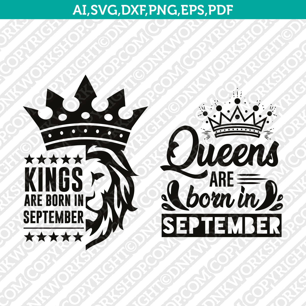 September Birthday SVG Cut File Clipart Cricut Png – DNKWorkshop