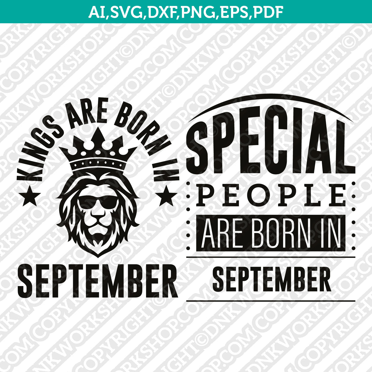 September Birthday SVG Cut File Clipart Cricut Png – DNKWorkshop