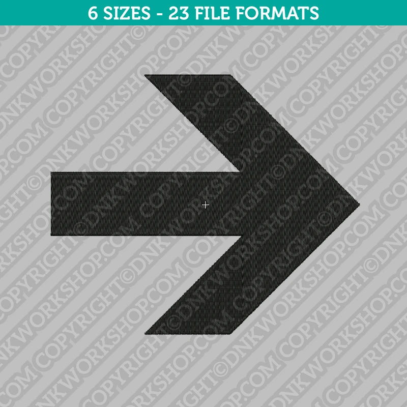 Simple Arrow Embroidery Design - 6 Sizes - INSTANT DOWNLOAD – DNKWorkshop