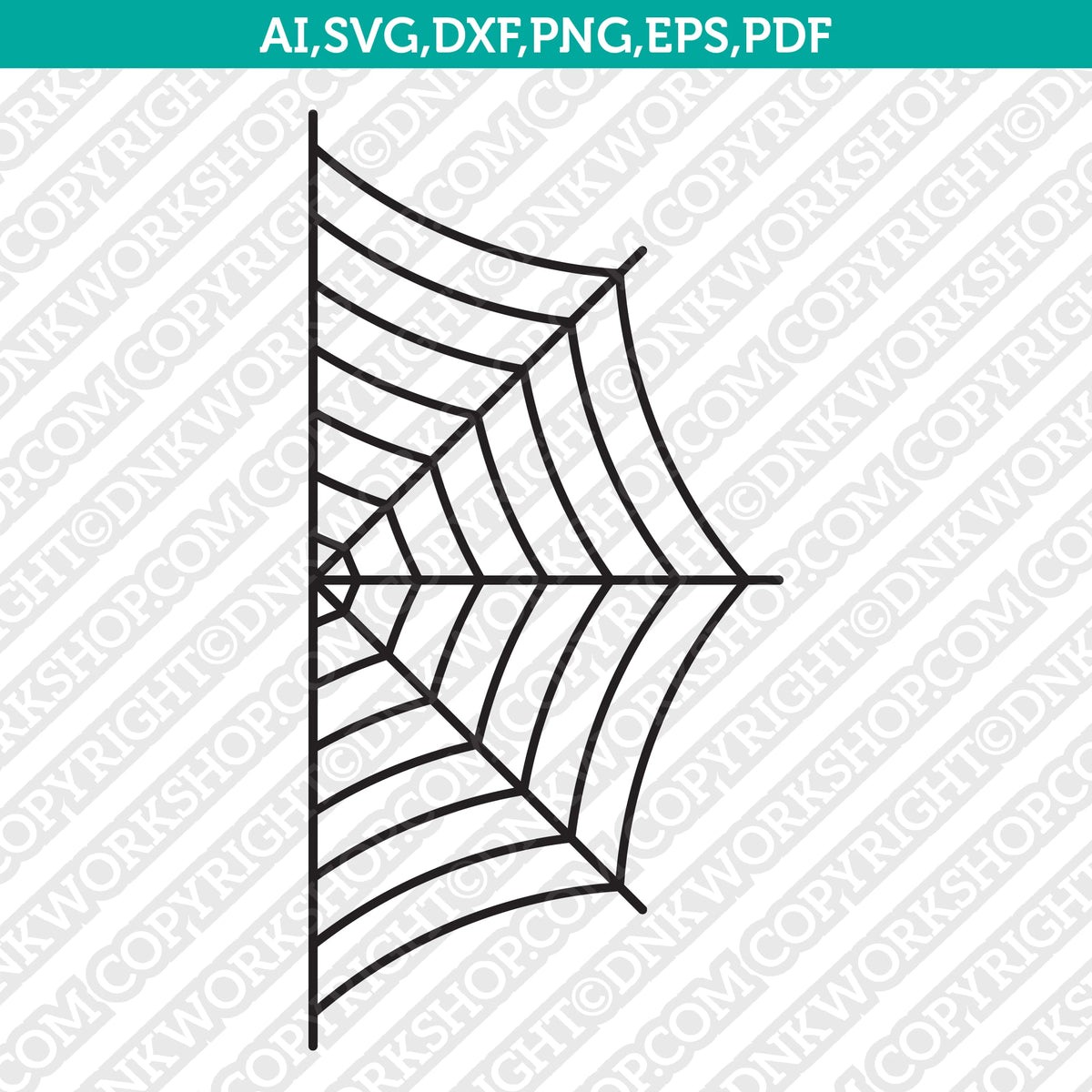 Spiderweb SVG Cut File Cricut Clipart Dxf Eps Png Silhouette Cameo ...