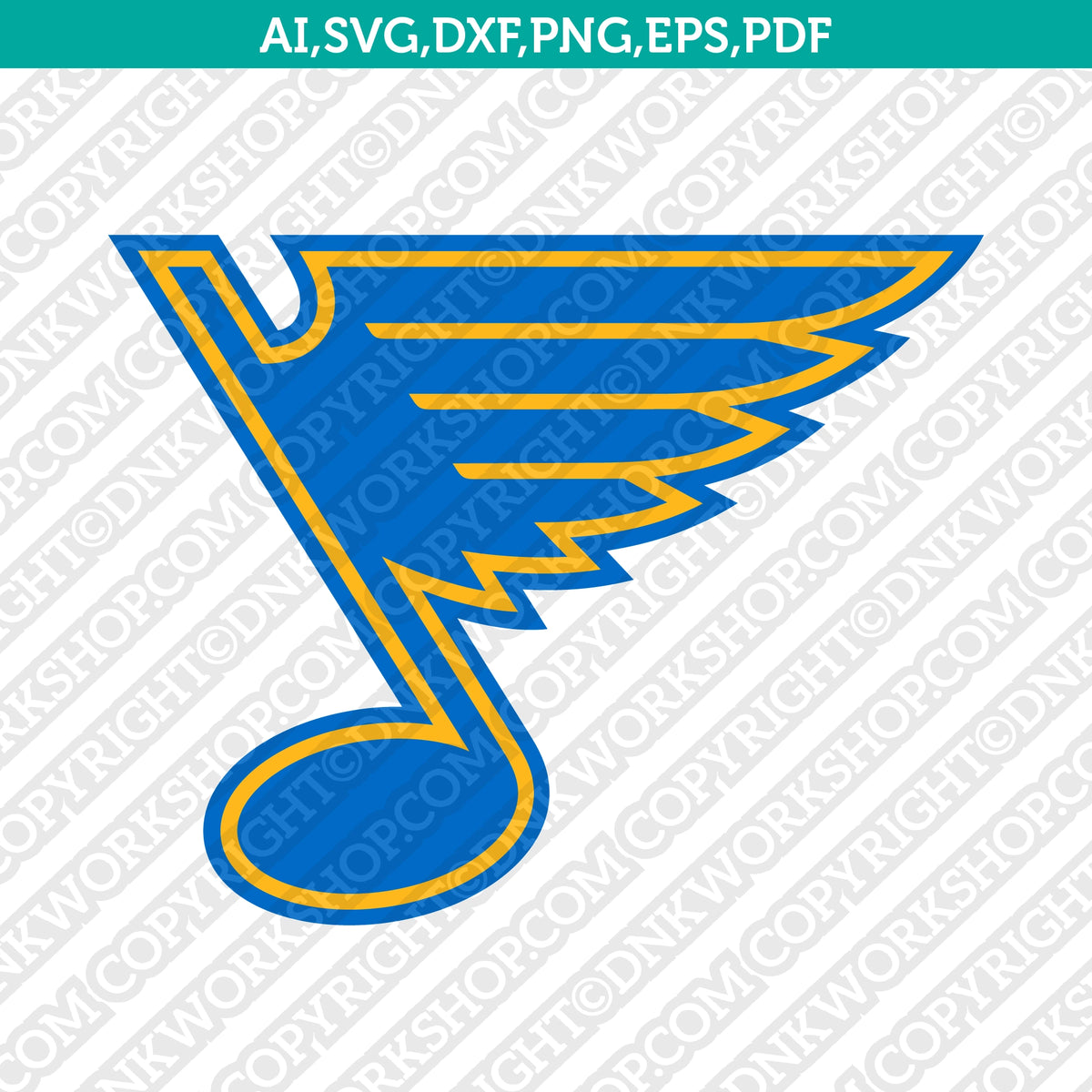 St. Louis Blues Logo SVG | NHL Hockey Vector Cricut Silhouette ...