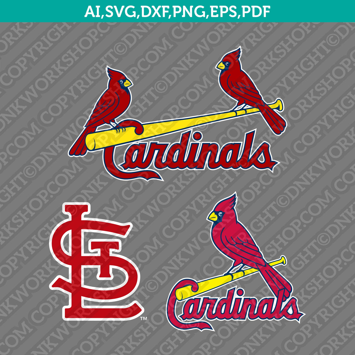 St. Louis Cardinals Logo SVG | Cut Files for Makers – DNKWorkshop