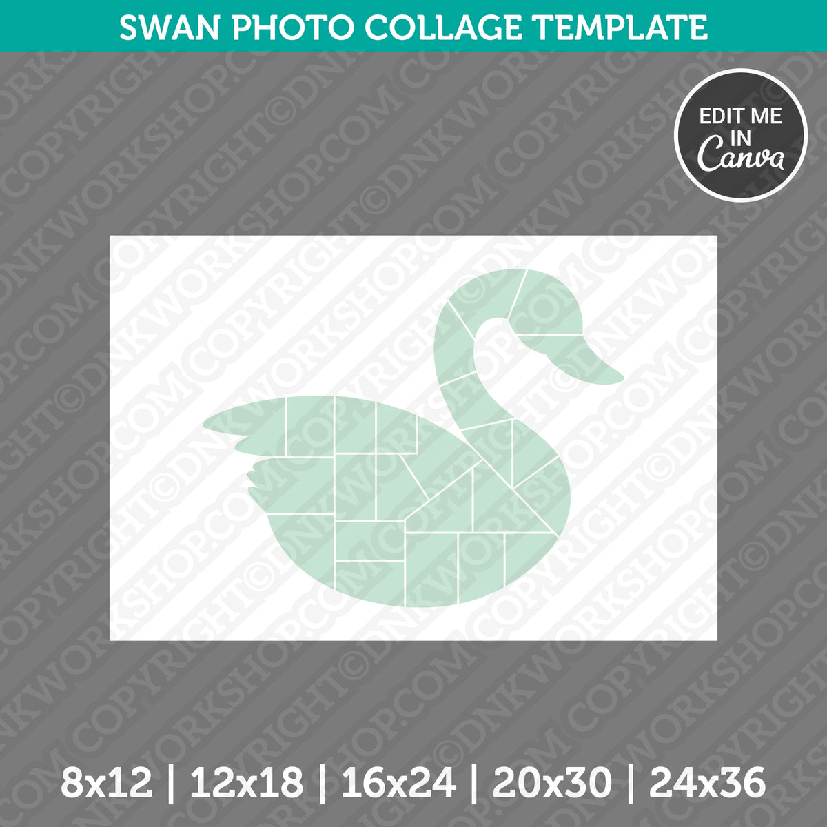 Swan Photo Collage Template – DNKWorkshop