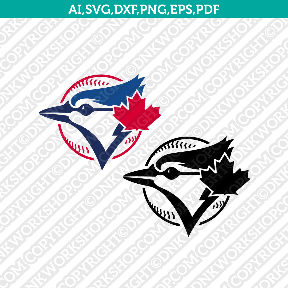 Toronto Blue Jays SVG Logo | Baseball Cut Files for Cricut – DNKWorkshop