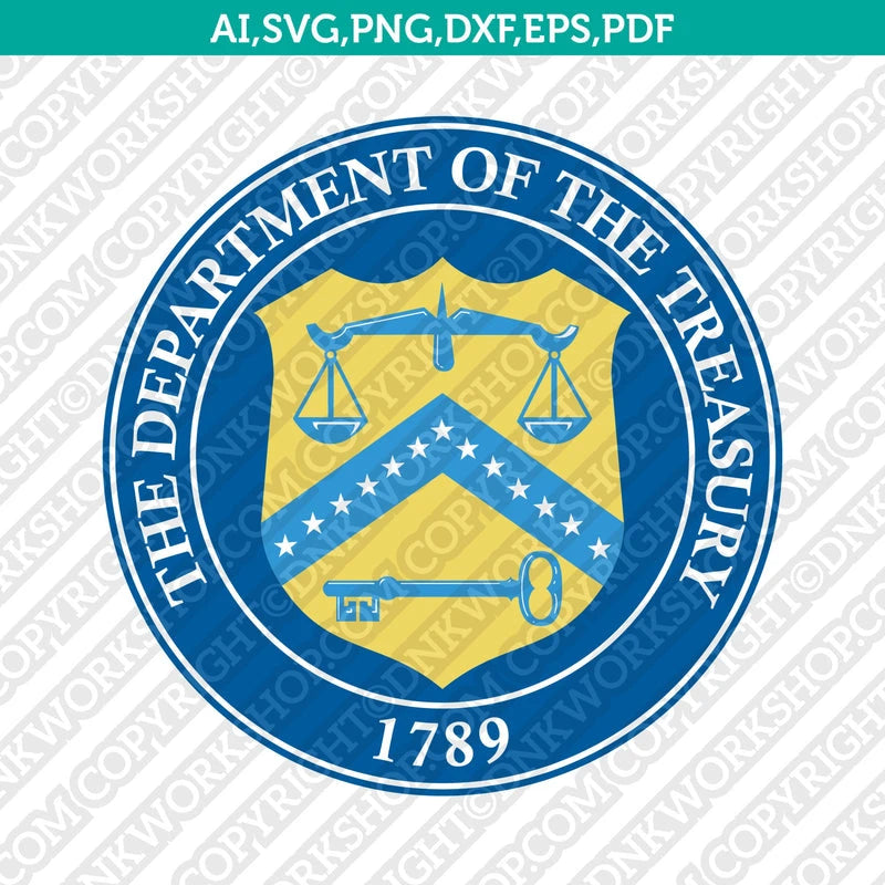 United States The Department of the Treasury SVG Cut File Vector ...