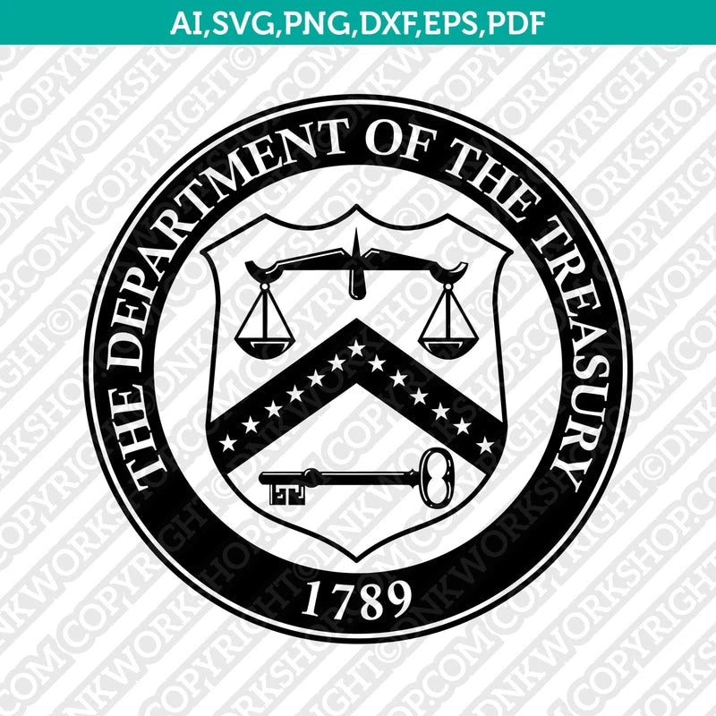 United States The Department of the Treasury SVG Cut File Vector ...