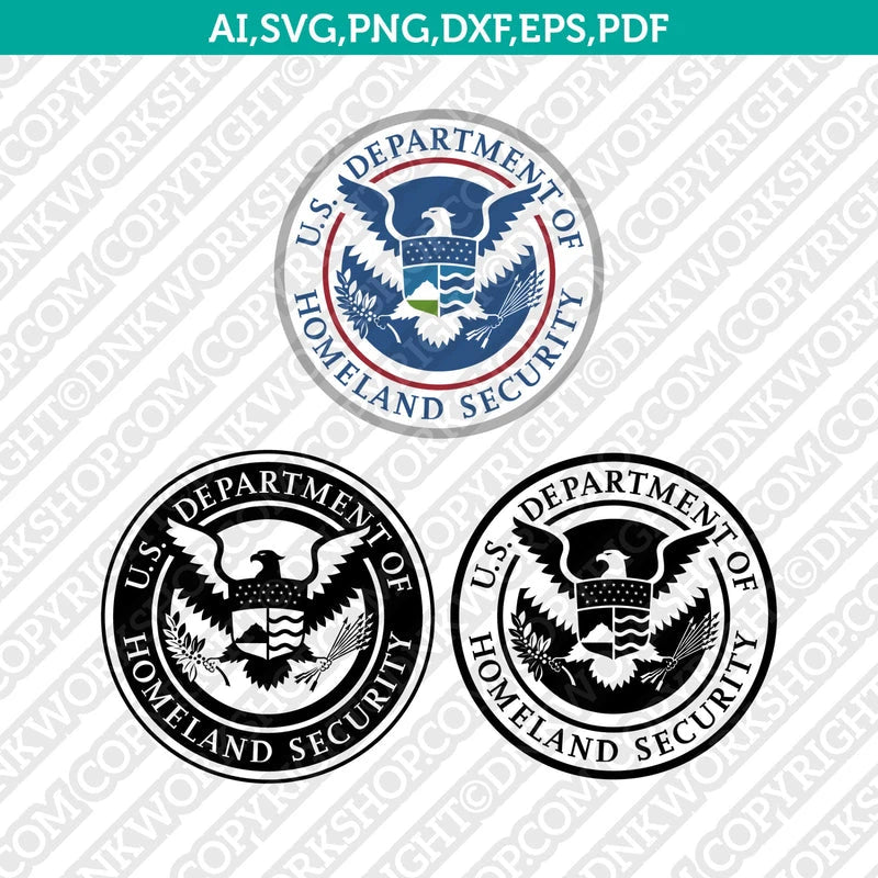United States USA Department of Homeland Security SVG Cut File Vector ...