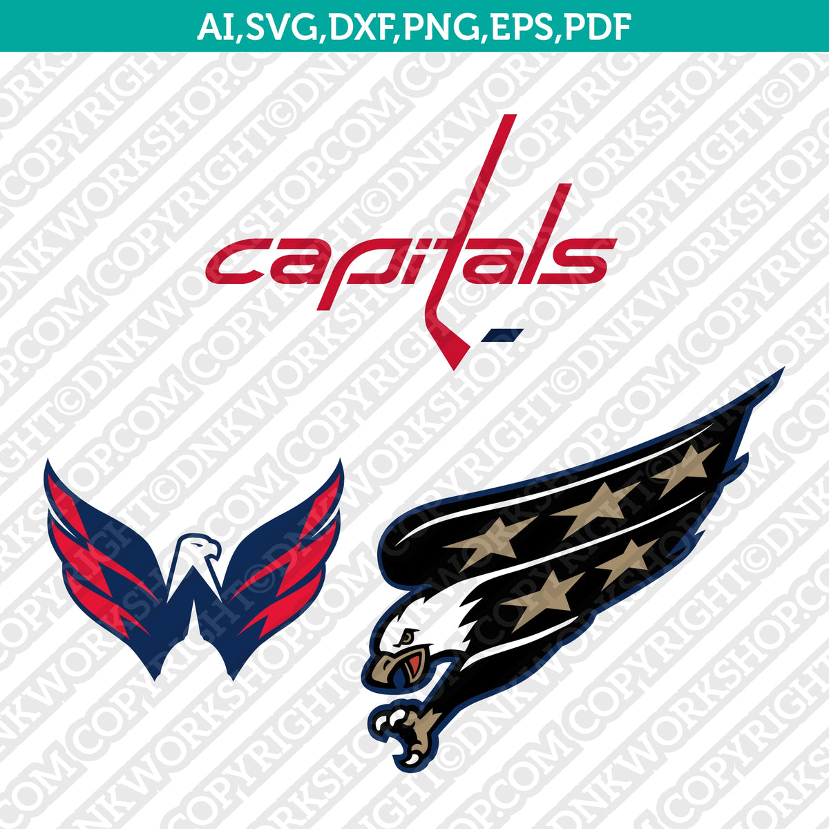 Washington Capitals Logo SVG | NHL Vector Cricut Silhouette – DNKWorkshop