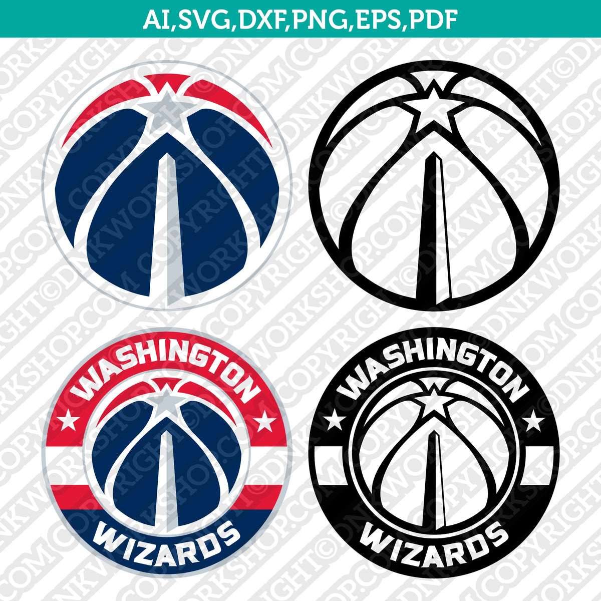 Washington Wizards SVG Bundle | NBA Logo Vector Files – DNKWorkshop
