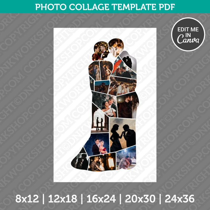 Wedding Marriage Photo Collage Canva PDF – DNKWorkshop